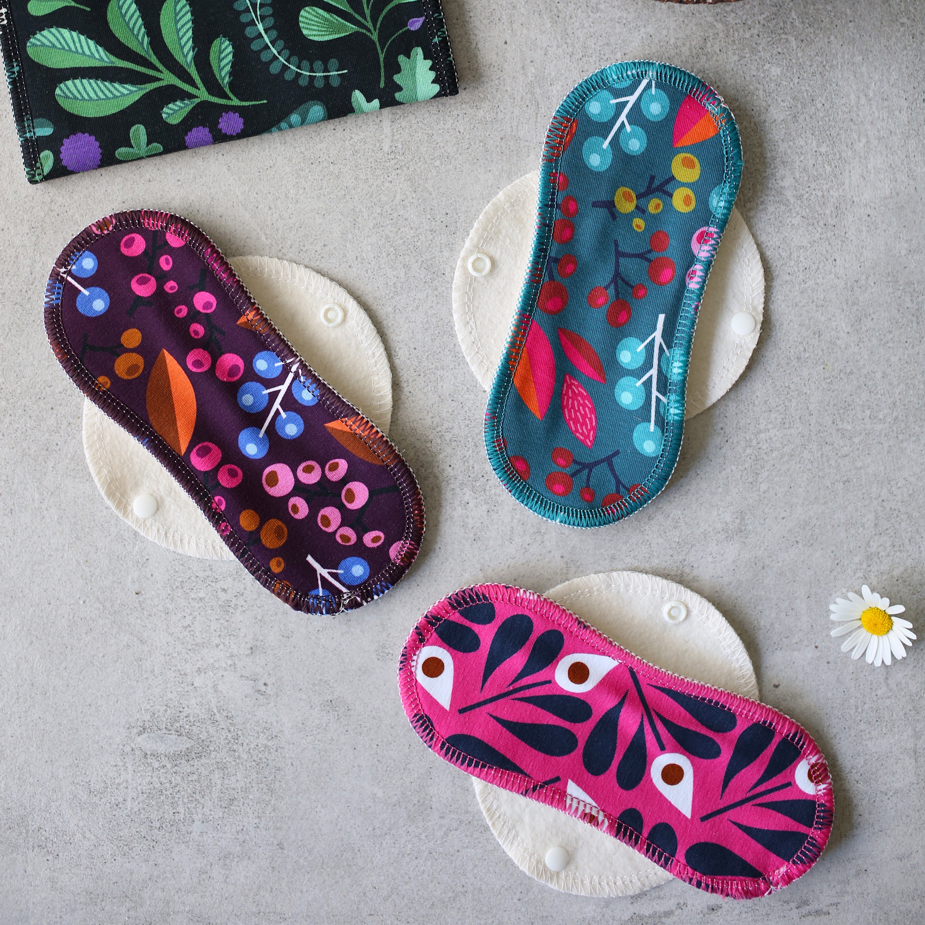 Racman Pads - Reusable Cloth Panty Liners for Women's Daily Discharge ...